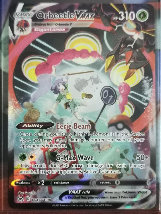 Pokemon Card Orbeetle VMAX TG13/TG30 Lost Origin EN (Neu (gemäss ...