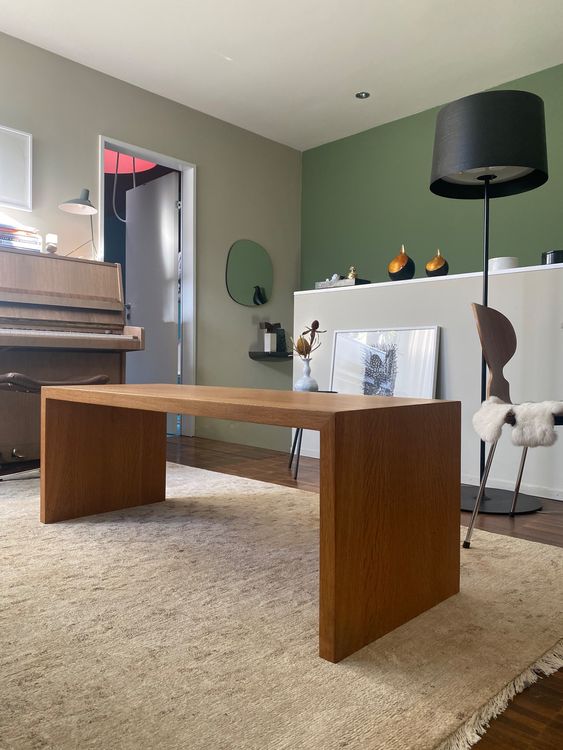 Tossa - Massiver Eichenholz- Couchtisch / Bank (Gebraucht) in ...