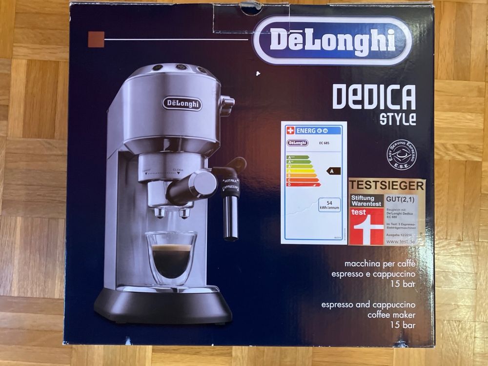 De'Longhi EC 685.M Siebträgermaschine silber | Kaufen auf Ricardo