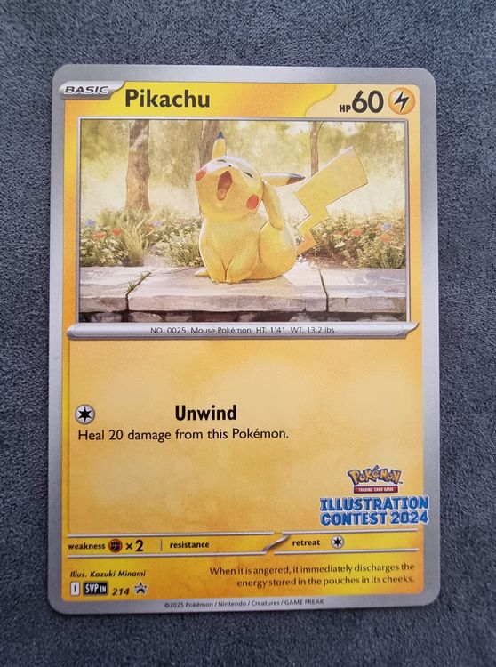 Pokémon Pikachu Illustration Contest Stamp Promo 214 🇱🇷 (Neu (gemäss ...