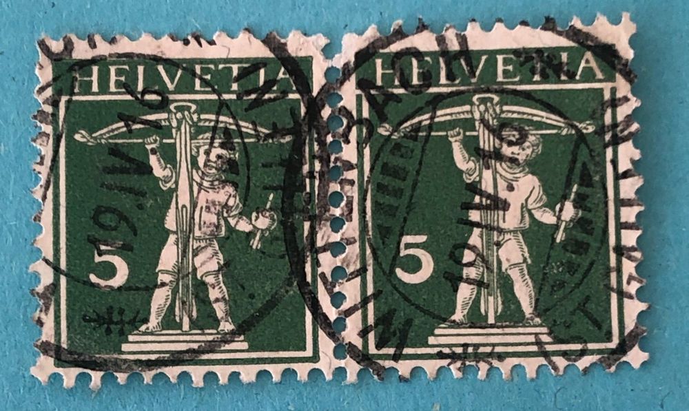 Tellknabe Paar mit Vollstempel | Kaufen auf Ricardo