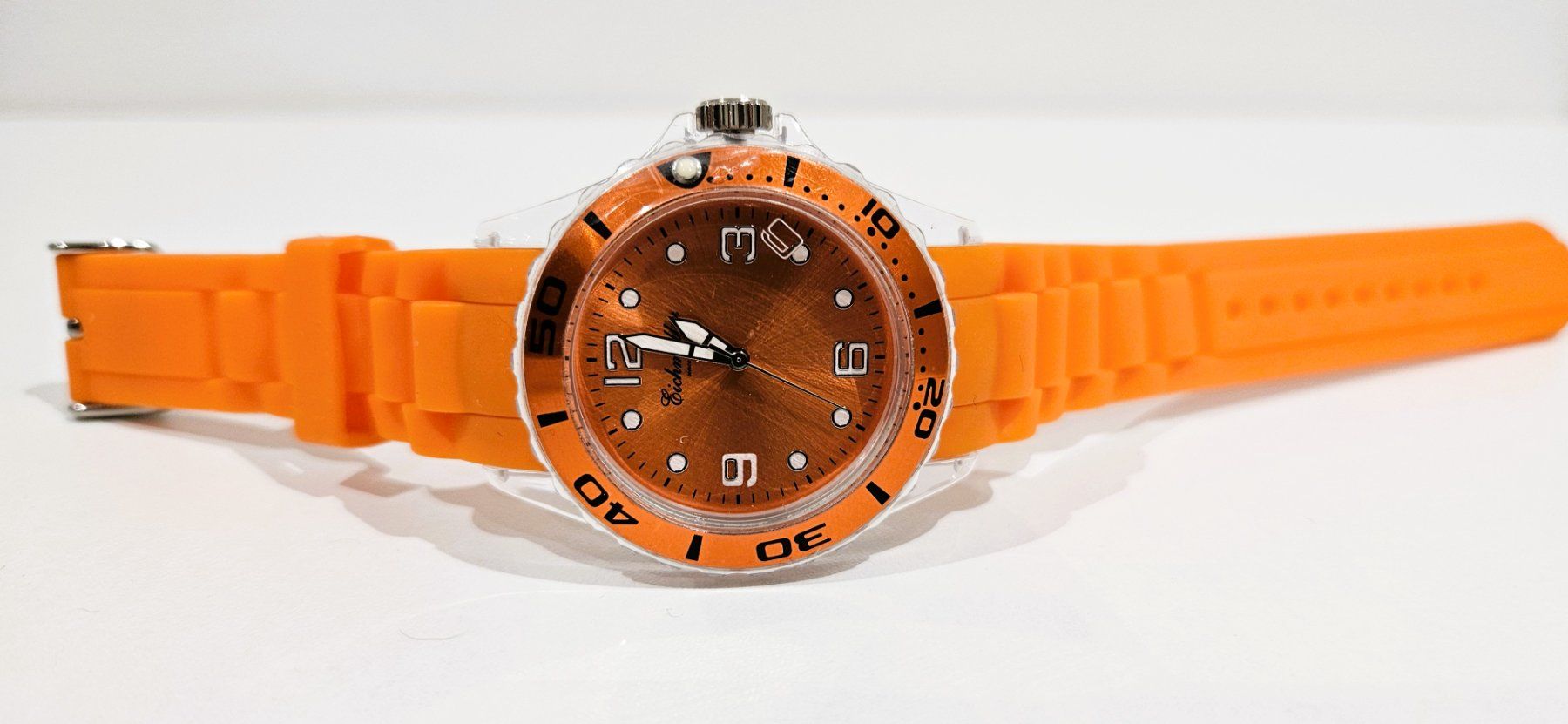 Eichmüller Design-Uhr Orange – NEU ab 1.- (Neu (gemäss Beschreibung ...