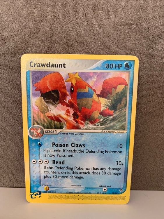 Pokemon Crawdaunt Rare Ex Dragon ENG 13/97 (Gebraucht) in Fislisbach ...