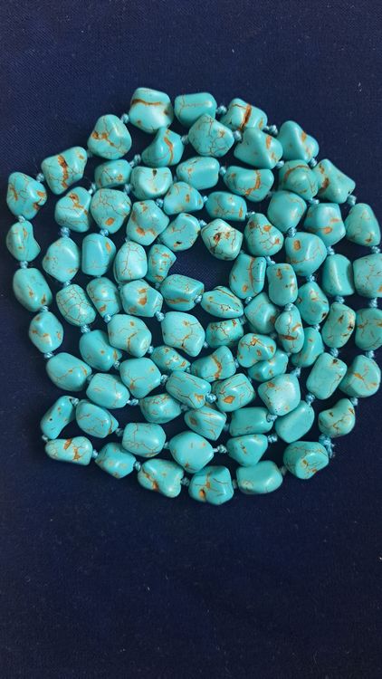 Superbe sautoir turquoise véritable (D'occasion) à Nidau pour CHF 35 ...