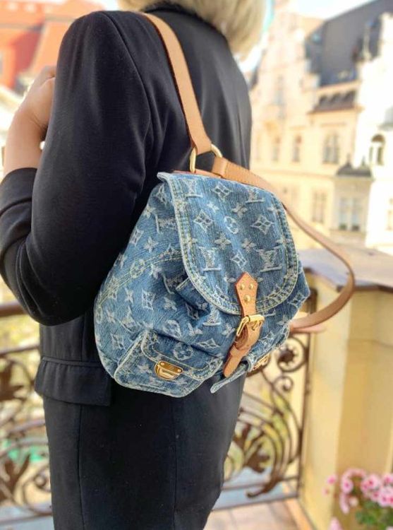💋 Louis Vuitton MNG Denim Sac a Dos PM Rucksack (Gebraucht) in ...