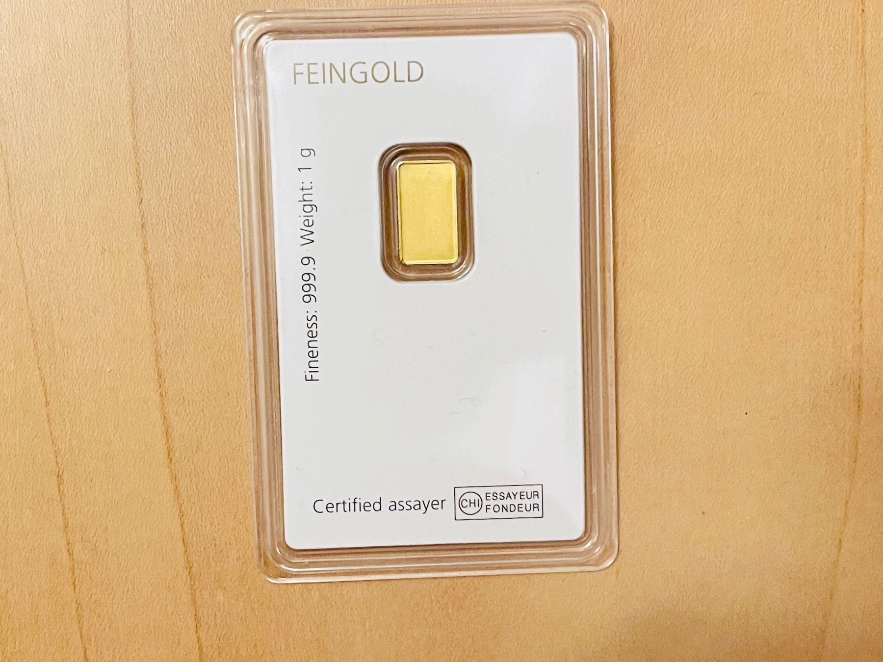 1g Degussa, Feingold, Goldbarren (Neu und originalverpackt) in Weinfelden für CHF 129 – mit ...