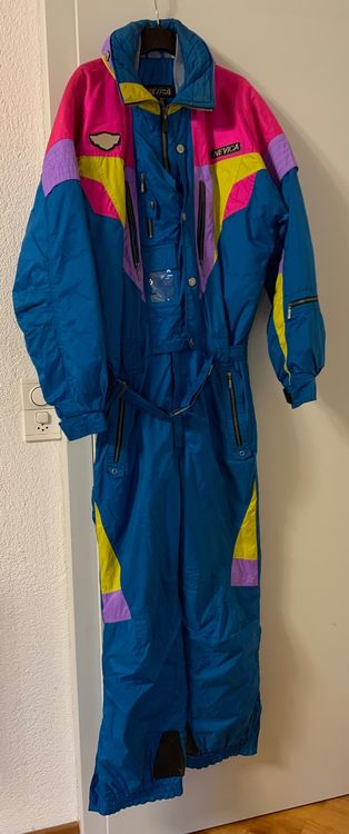 Herren Ski-Overall im Retro-Stil Gr. 50 (Gebraucht) in für CHF 50 – mit ...