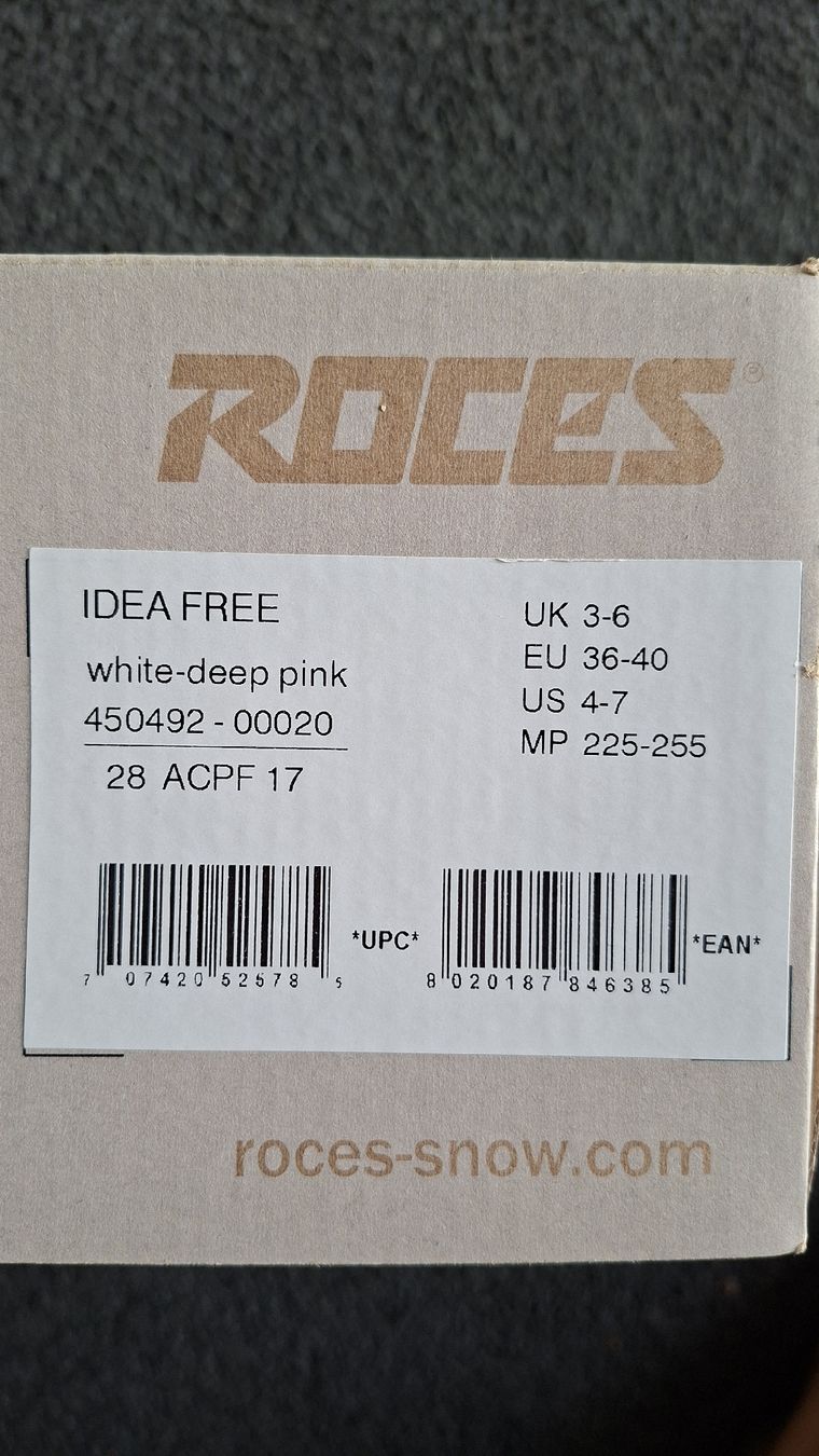 Roces IDEA FREE, chaussures de ski enfant, taille 36-40 ️ (D'occasion ...