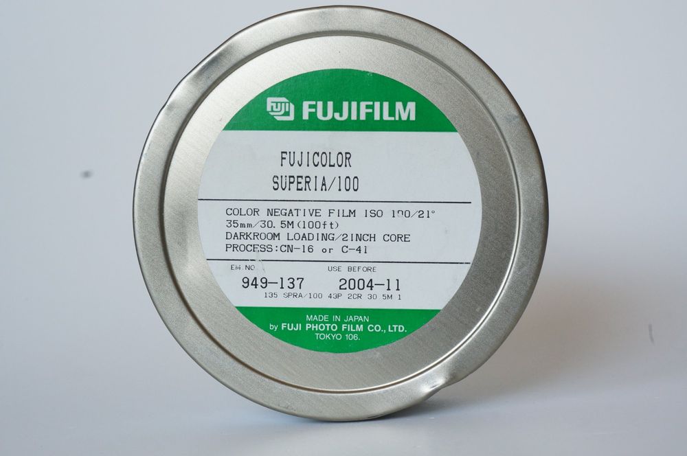 Nr. 2 30.5m Bulk Film 35mm Fujifilm Superia 100 Meterware (Neu (gemäss ...