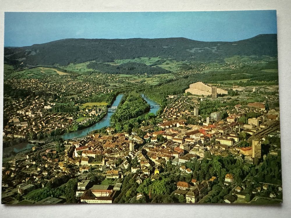AARAU - Flugaufnahme (mit Küttigen ,Aare,Jura) Ansichtskarte (Gebraucht) in Tegerfelden für CHF ...