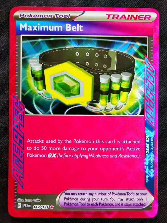 Pokemon Maximum Belt 117/131 Prismatic Evolutions | Acheter sur Ricardo