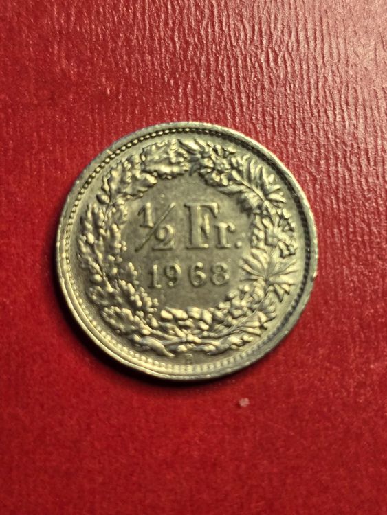 Schweizer Silbermünze Fr. 1/2, Jg. 1968 (Gebraucht) in Winterthur für CHF 1 – mit Lieferung auf ...