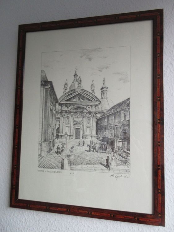 Graz Mausoleum, Lithografie E.A., Künstlerexemplar (Gebraucht) in Binningen für CHF 50 – mit ...