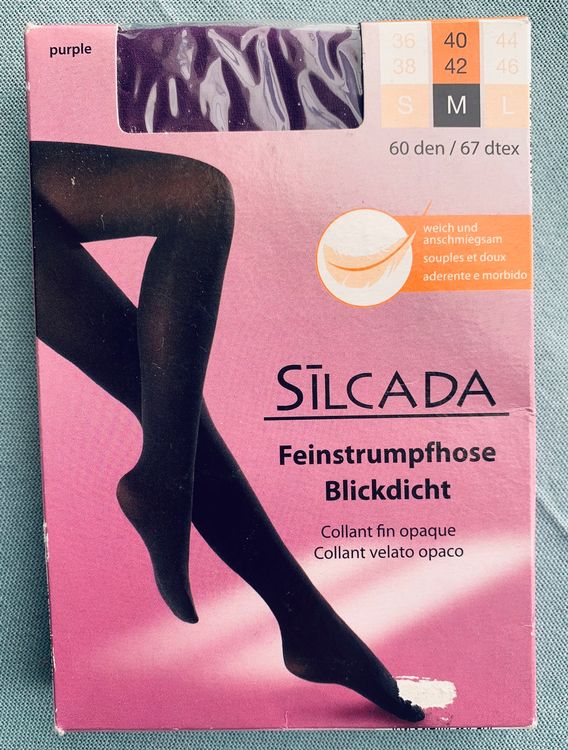 Strumpfhose 60 den, Silcada, purple (Violett), Gr. 40/42 | Kaufen auf ...
