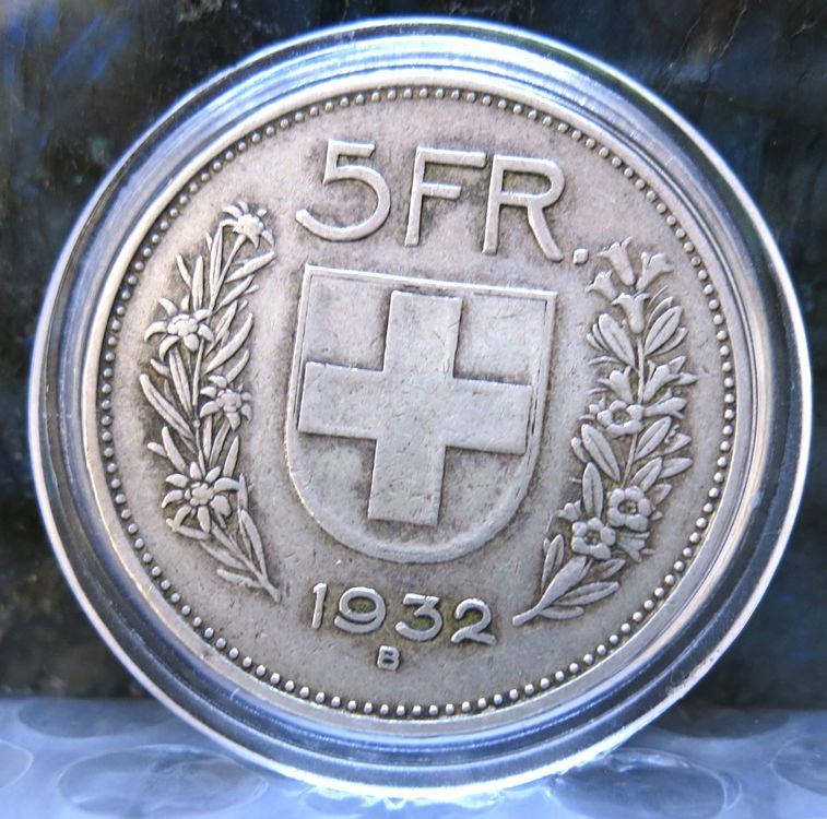 Sammlersmünze: 5 Franken 1932 Silber | Kaufen auf Ricardo