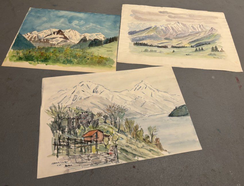 Aquarell Konvolut von Hans Bähler (ID b206) (Gebraucht) in Gelterfingen ...