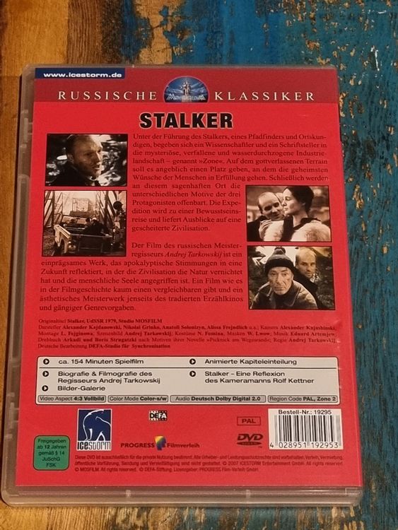 Stalker - Andrej Tarkovskji, DVD Sci-Fi Klassiker (Gebraucht) in ...