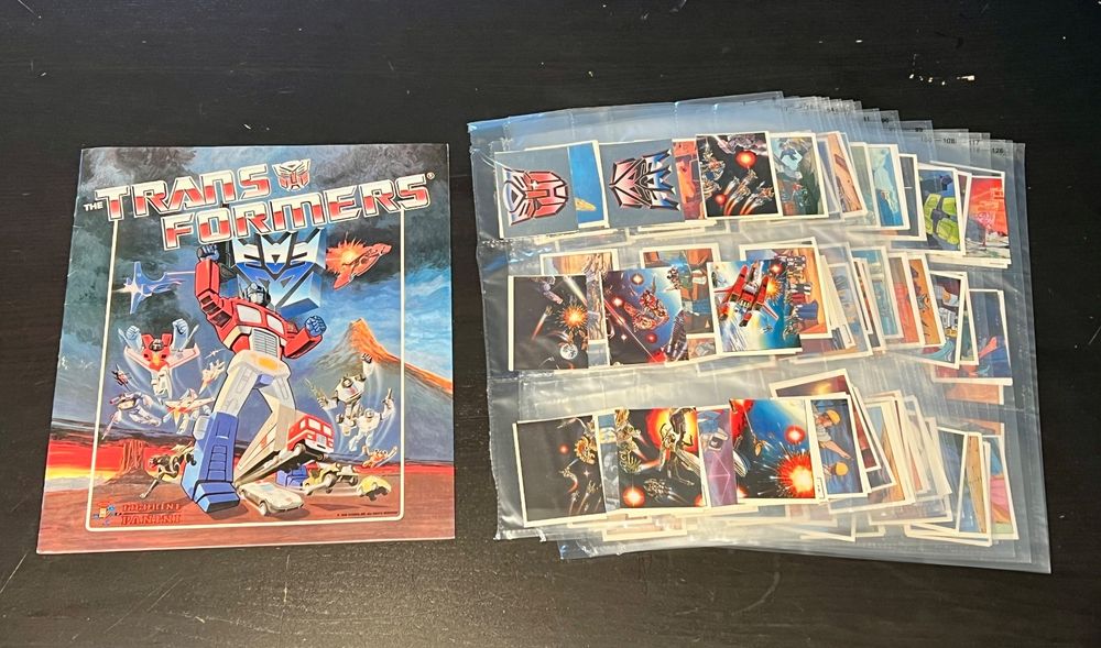 Panini Transformers vintage Album (DE) + alle 256 Stickers (Gebraucht ...