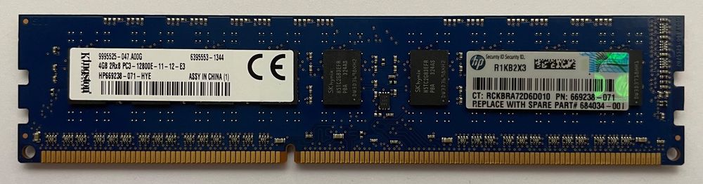 Kingston 4GB Ram DDR3 1600MHz ECC 32 Stk. PC-12800E | Kaufen auf Ricardo