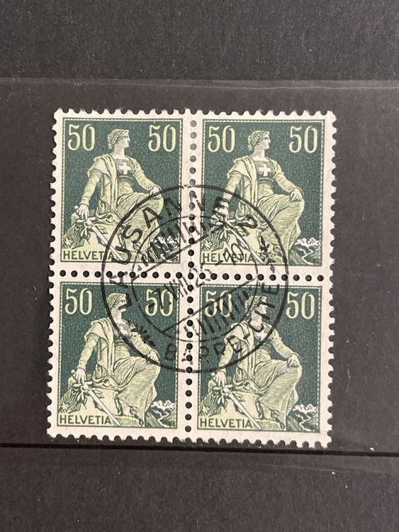 Briefmarken Sitzende Helvetia mit Schwert, 4er Block (Neu (gemäss Beschreibung)) in Walchwil für ...