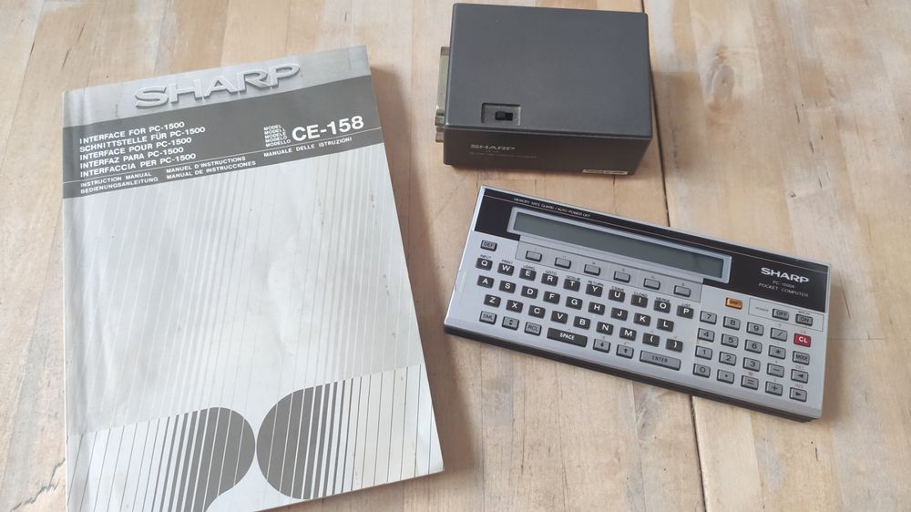 SHARP PC-1500A Pocket PC mit 28kB und CE-158 Schnittstelle | Kaufen auf ...
