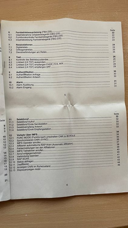 Funksystem SE-235 - Checkliste - Merkblatt 58.430/I d (Gebraucht) in ...