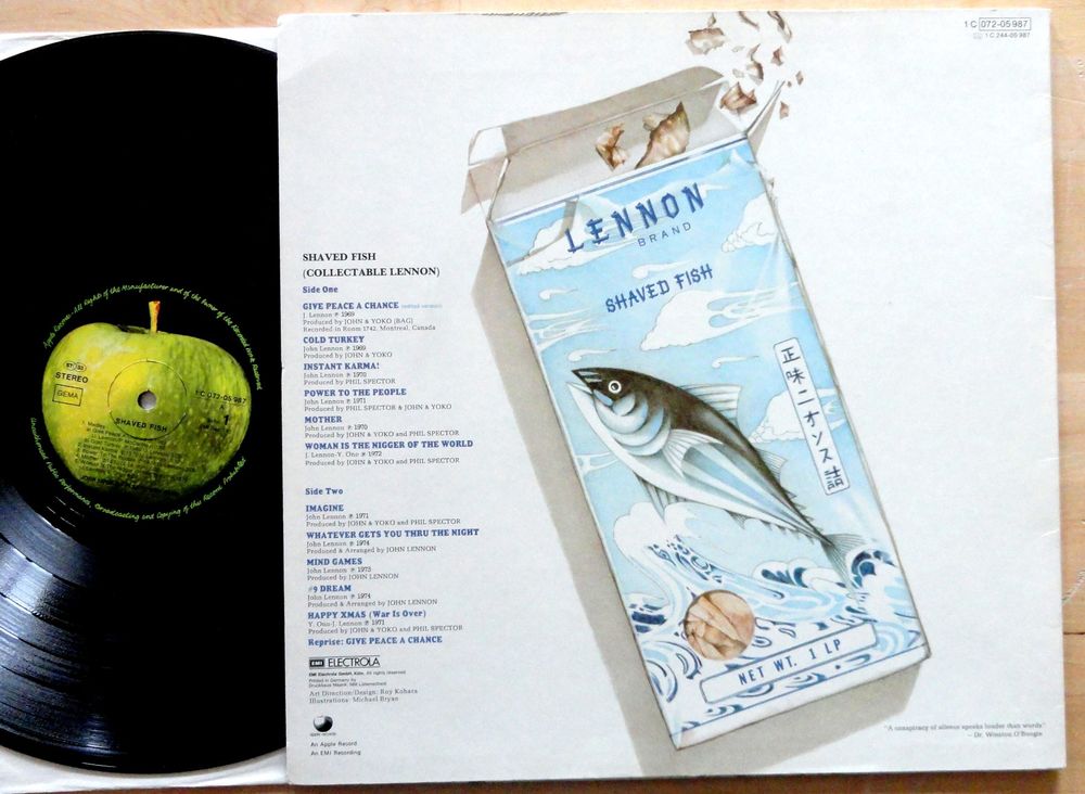 LP BEATLES JOHN LENNON shaved fish APPLE 1975 neuwertig | Kaufen auf ...