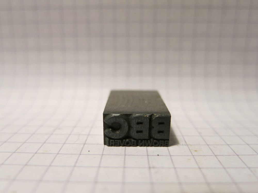 Fund Alt Patina Rar Kurios Vintage Stempel BBC BROWN BOVERI (Gebraucht ...