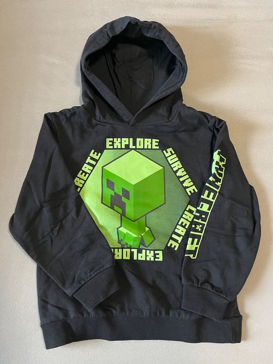 MINECRAFT Pullover Grösse 140 in schwarz Creeper | Kaufen auf Ricardo
