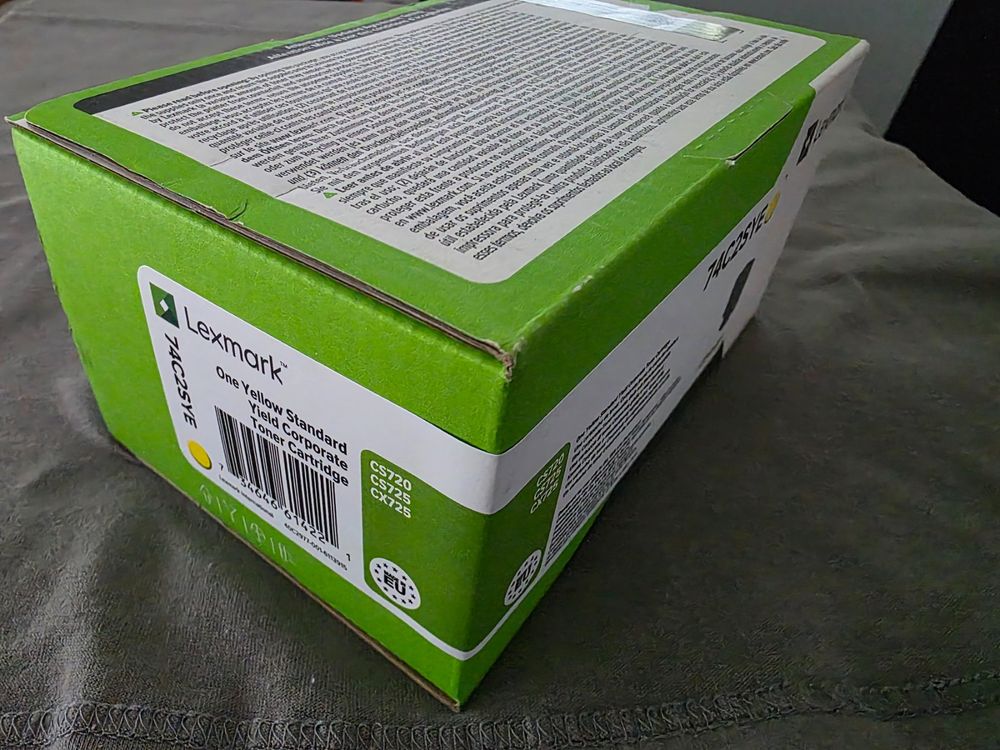 Original Lexmark Toner Gelb 74C2SYE für CS720 CS725 CX725 (Neu und ...