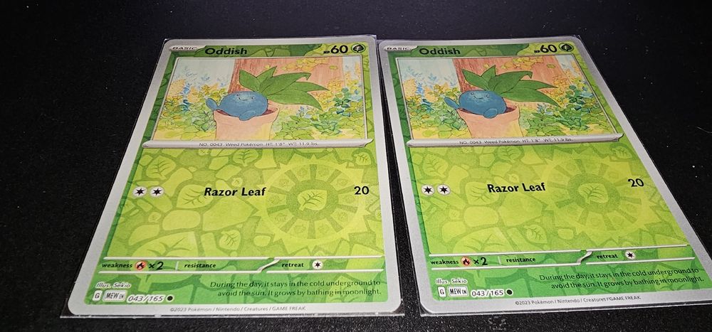 Oddish 2x 151 Mew | Kaufen auf Ricardo