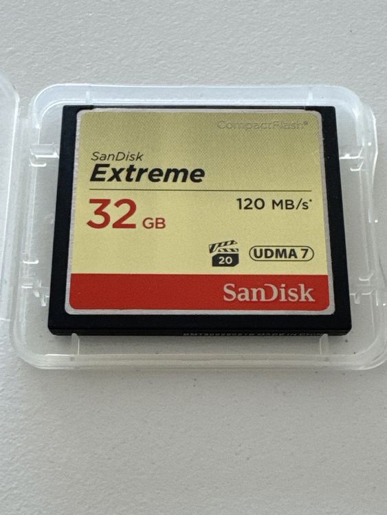 SanDisk Extreme CompactFlash 32 GB (Gebraucht) in Zug für CHF 20 – mit Lieferung auf Ricardo kaufen