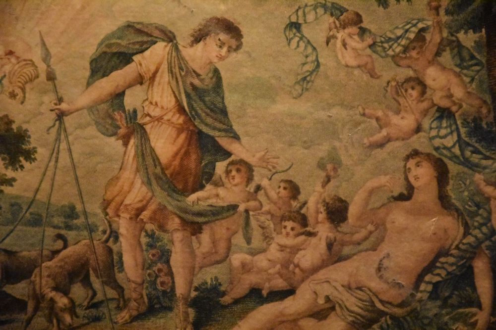 antiker Stich VENUS ET ADONIS | Kaufen auf Ricardo