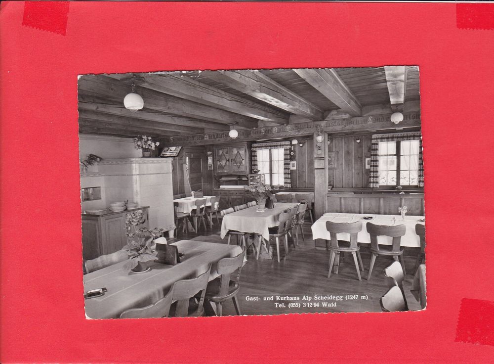 Gast-und Kurhaus Alp Scheidegg-Innenansicht, Wald ZH | Kaufen auf Ricardo
