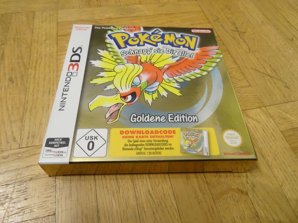 Pokemon Goldene Edition 3DS Downloadcode für Sammler (Gebraucht) in ...