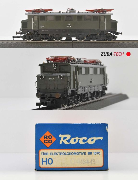 Roco 43443 E-Lok Rh 1670 ÖBB H0 GS Analog mit OVP (Gebraucht) in St ...