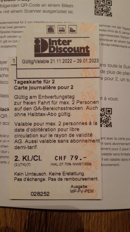 SBB Duo Tageskarte für 2. Personen | Kaufen auf Ricardo SBB Duo Tageskarte für 2. Personen | Kaufen auf Ricardo