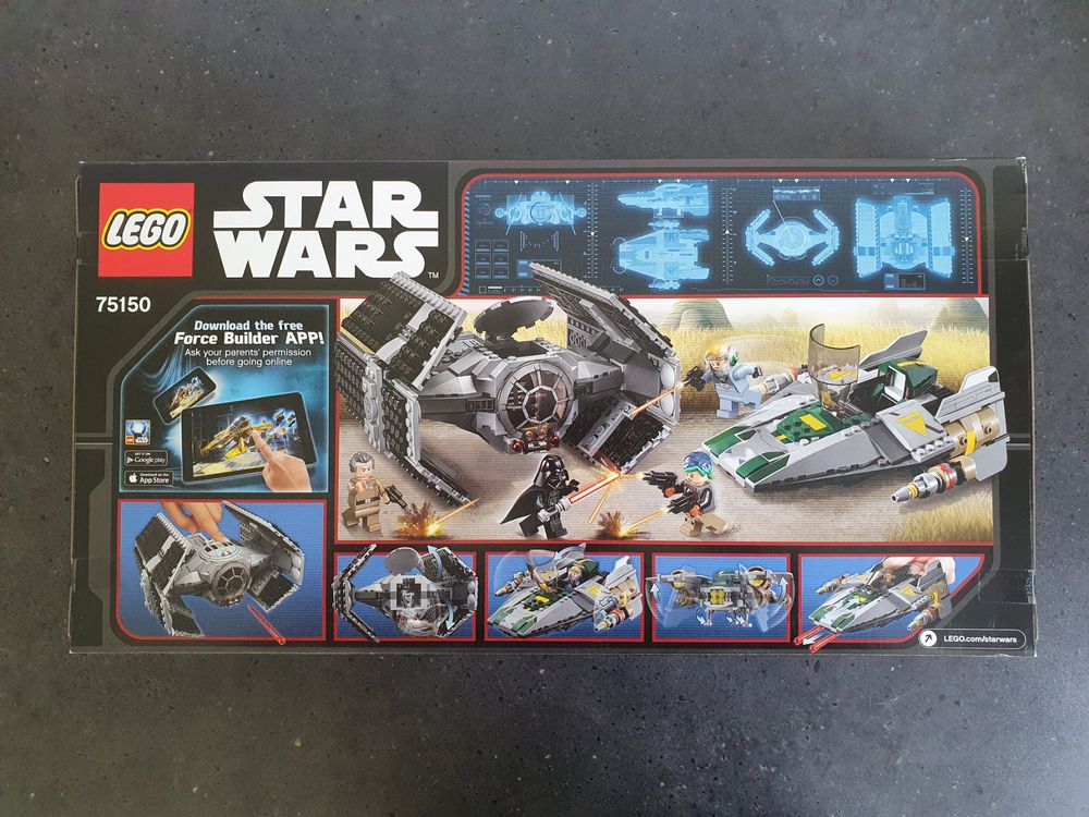 LEGO 75150 Vader's TIE Advanced vs. A-Wing Starfighter (Neu und ...