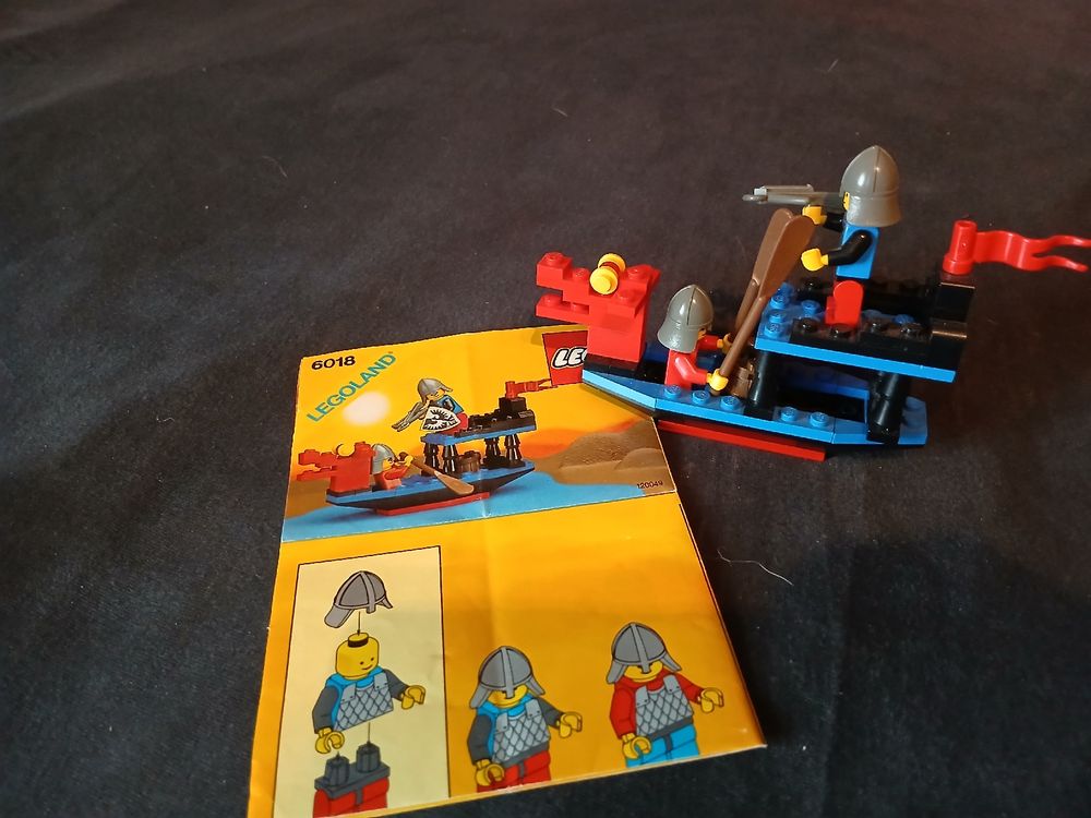 LEGO 6018 Drachenboot Ritter Vintage 1990 mit Anleitung (Gebraucht) in ...