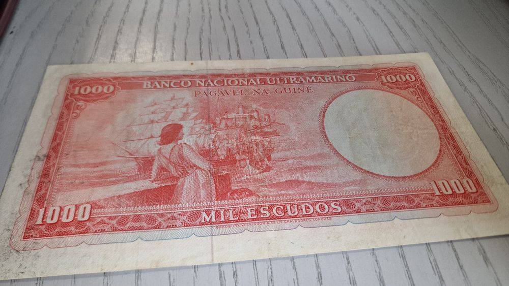 Originale 1000 Escudos Banknote Guinea 1964, Top Zustand! (Gebraucht ...