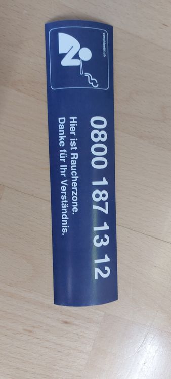Hier ist raucherzone 1312 sticker (Neu und originalverpackt) in ...