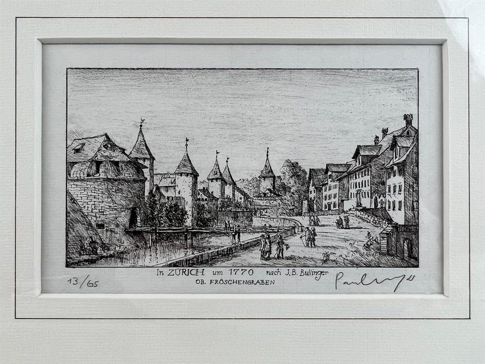 Orginal Litho Zürich von Paul Wyss (Gebraucht) in Neuhausen am Rheinfall für CHF 40 – mit ...