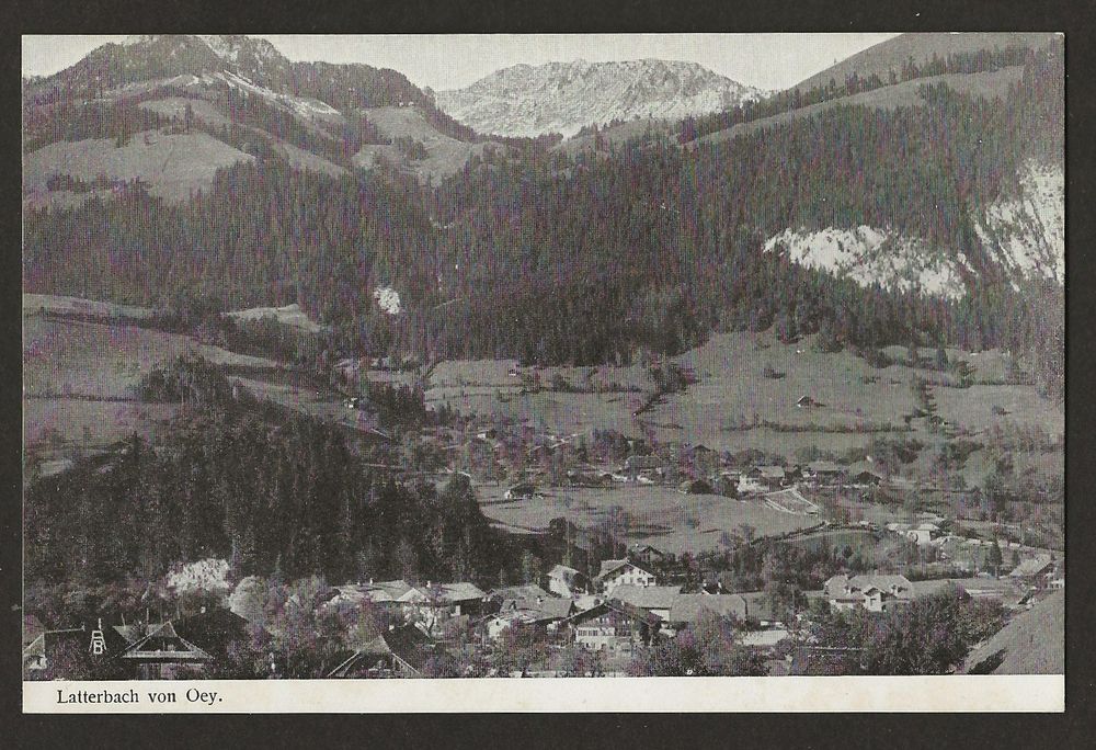 Latterbach von Oey alte Karte Diemtigtal ungebraucht Benteli (Neu ...