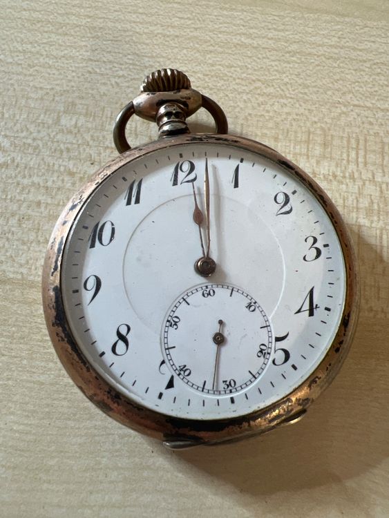 Antike Taschenuhr echt Silber 50 mm (Gebraucht) in Pfeffingen für CHF 34 – mit Lieferung auf ...
