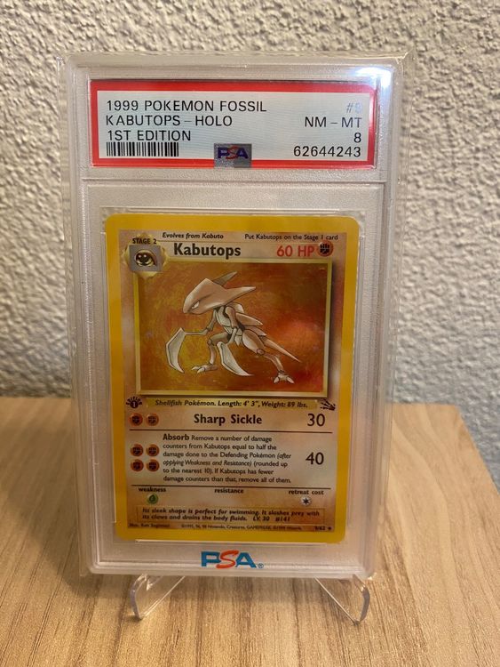 Pokemon Kabutops Holo 1st Edition Fossil Set PSA 8 | Kaufen auf Ricardo
