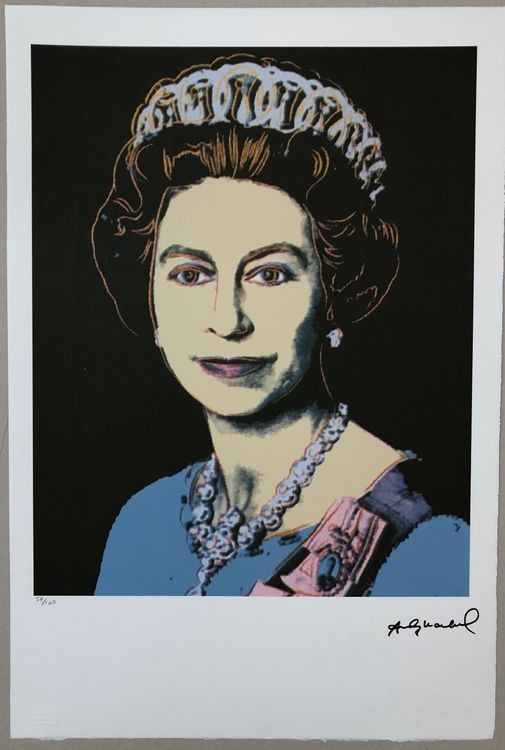 Warhol: Queen Elizabeth, POP ART 57/100 (Neu (gemäss Beschreibung)) in Meilen für CHF 55 – mit ...