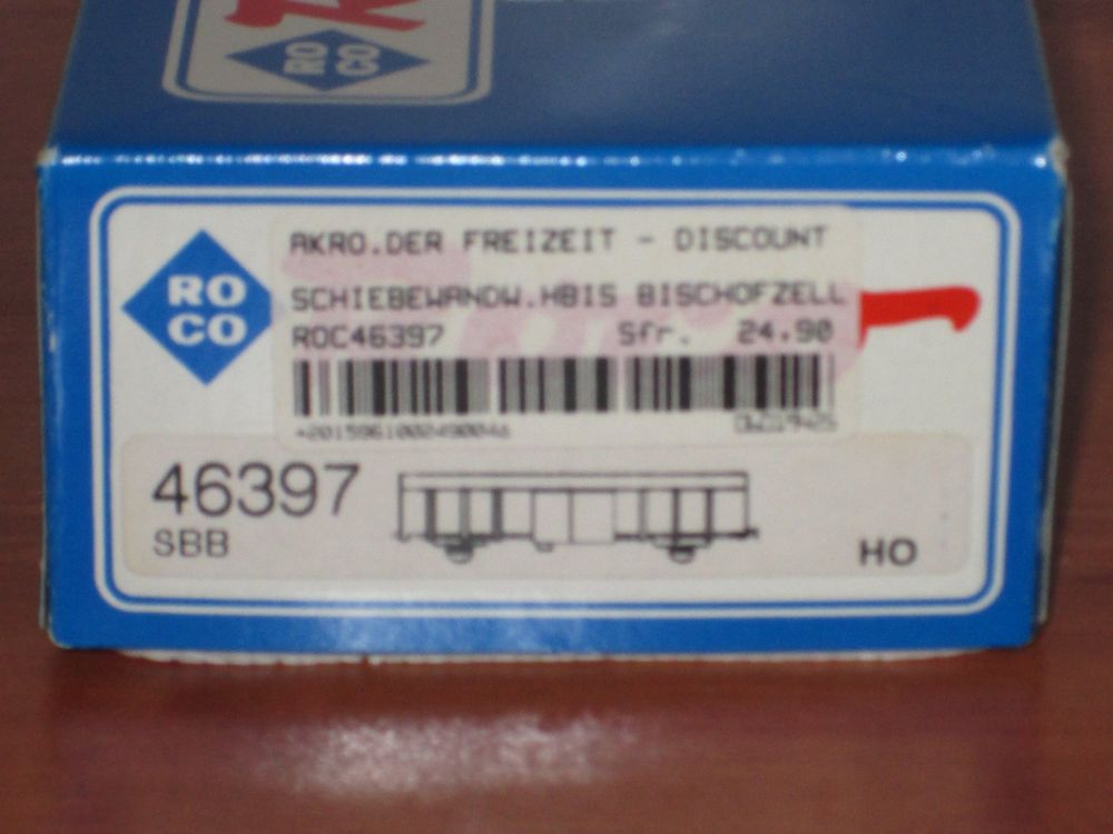 Roco Wagon Hbis Migros SBB / CFF HO (Neu (gemäss Beschreibung)) in Bonfol für CHF 9.9 – mit ...