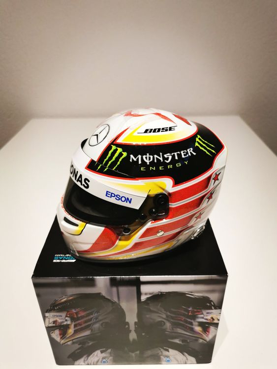 Formel 1 F1 HAMILTON Lewis 1:2 Helm AMG MERCEDES von Bell (Neuf avec ...