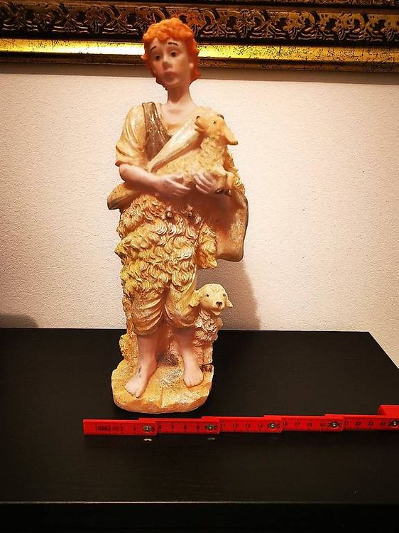 Statuina presepe resina grande (30x10 cm). Pastore pecorella | Kaufen auf Ricardo