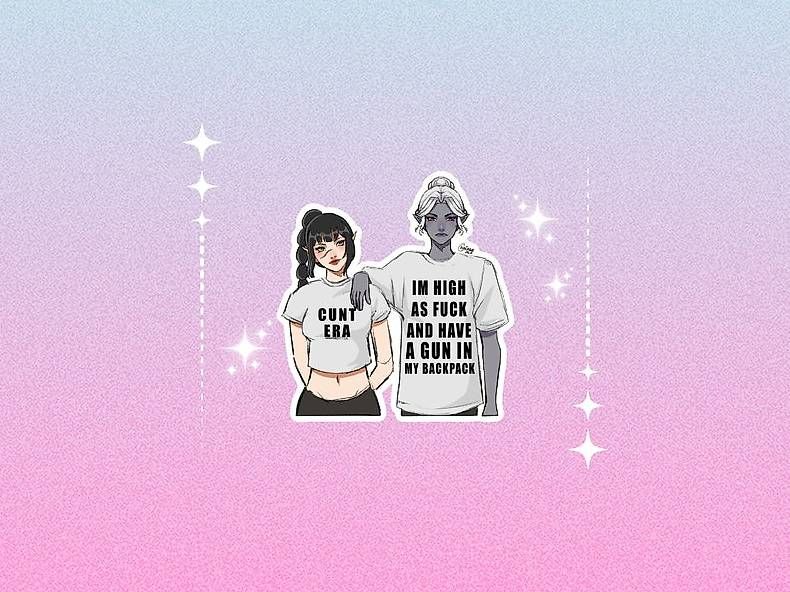 Shadowheart and Minthara sticker from Baldur's Gate 3 | Kaufen auf Ricardo